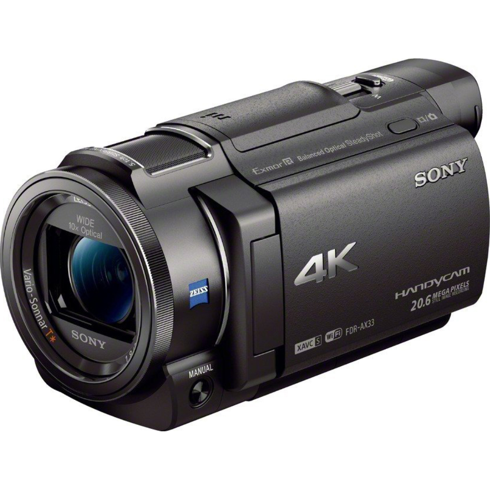 Sony FDR-AX33 4K Ultra HD Handycam Camcorder FDRAX33 Wi-Fi Video Camera ...